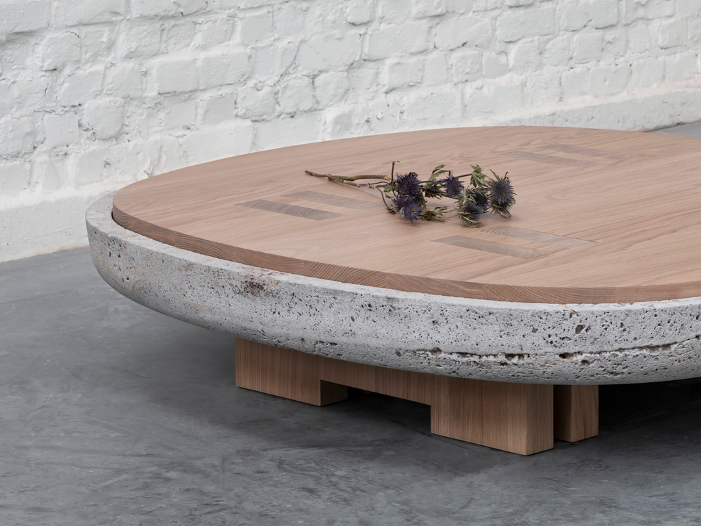 KERSTENS RIFT COFFEE TABLE / WOOD + STONE | GARDE – Garde