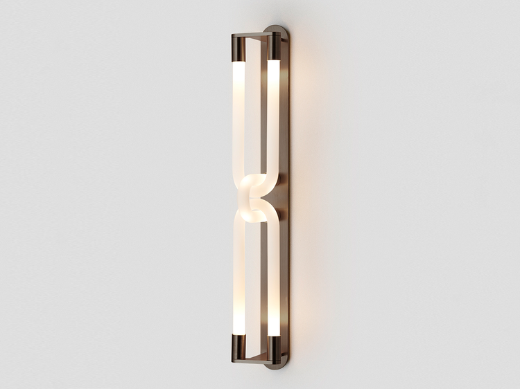 ARTICOLO LOOPI DOUBLE WALL SCONCE H24" x W3.37" – Garde