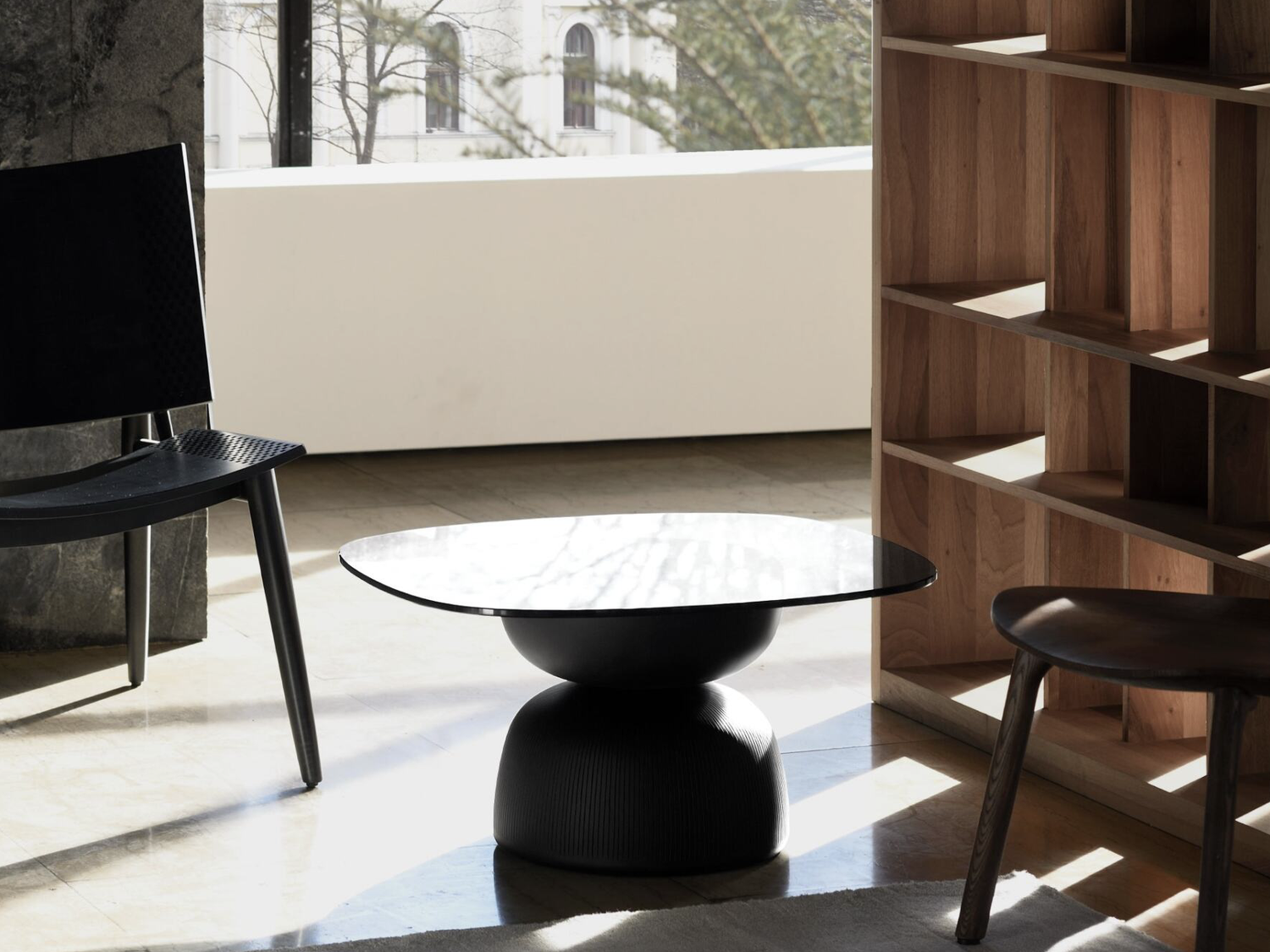 ZANAT MONICA FORSTER NERA TABLE LOW LINES | GARDE – Garde