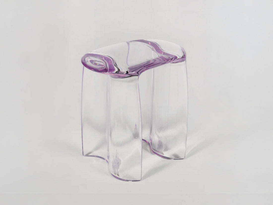 STUDIO COBER LIQUID STOOL / TRANSPARENT PURPLE | GARDE – Garde