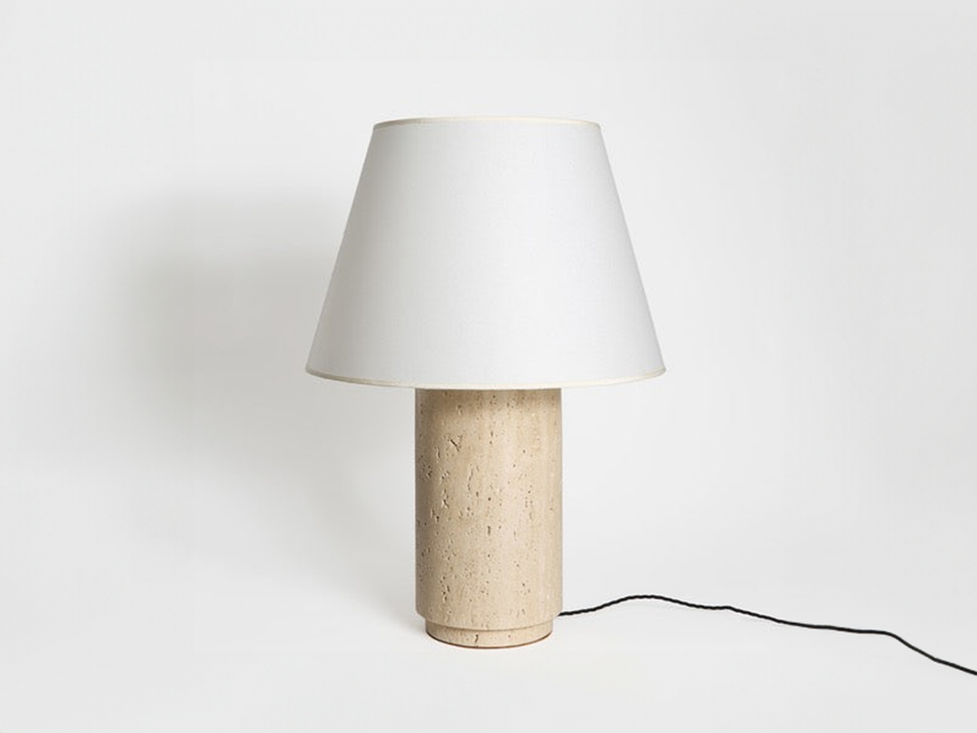 MICHAËL VERHEYDEN PANSER TRAVERTINE TABLE LAMP | GARDE – Garde